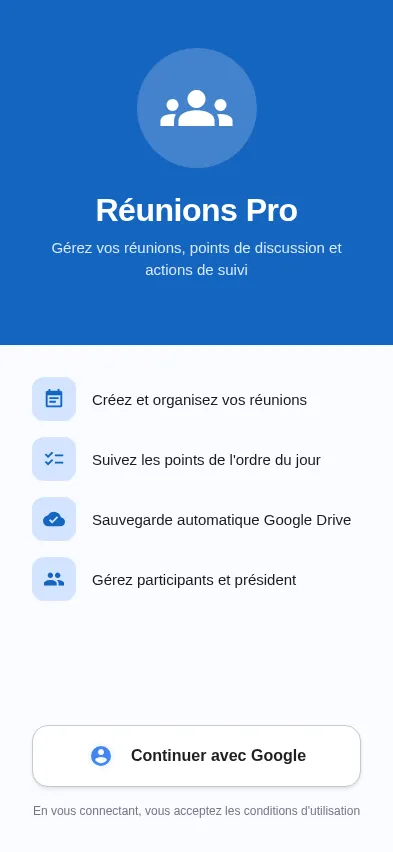Réunions Android Pro