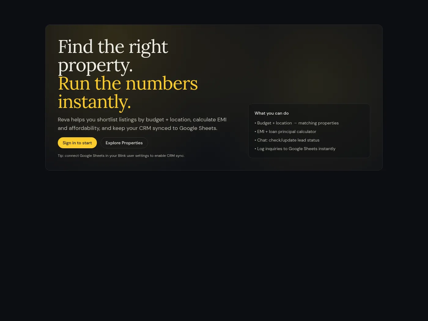 Reva Real Estate AI