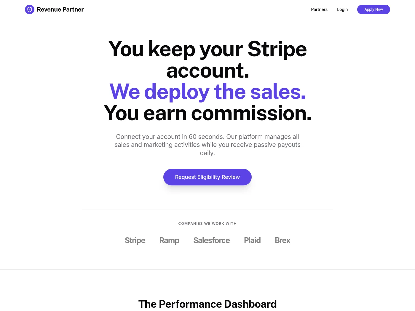 Revenue Partner Landing