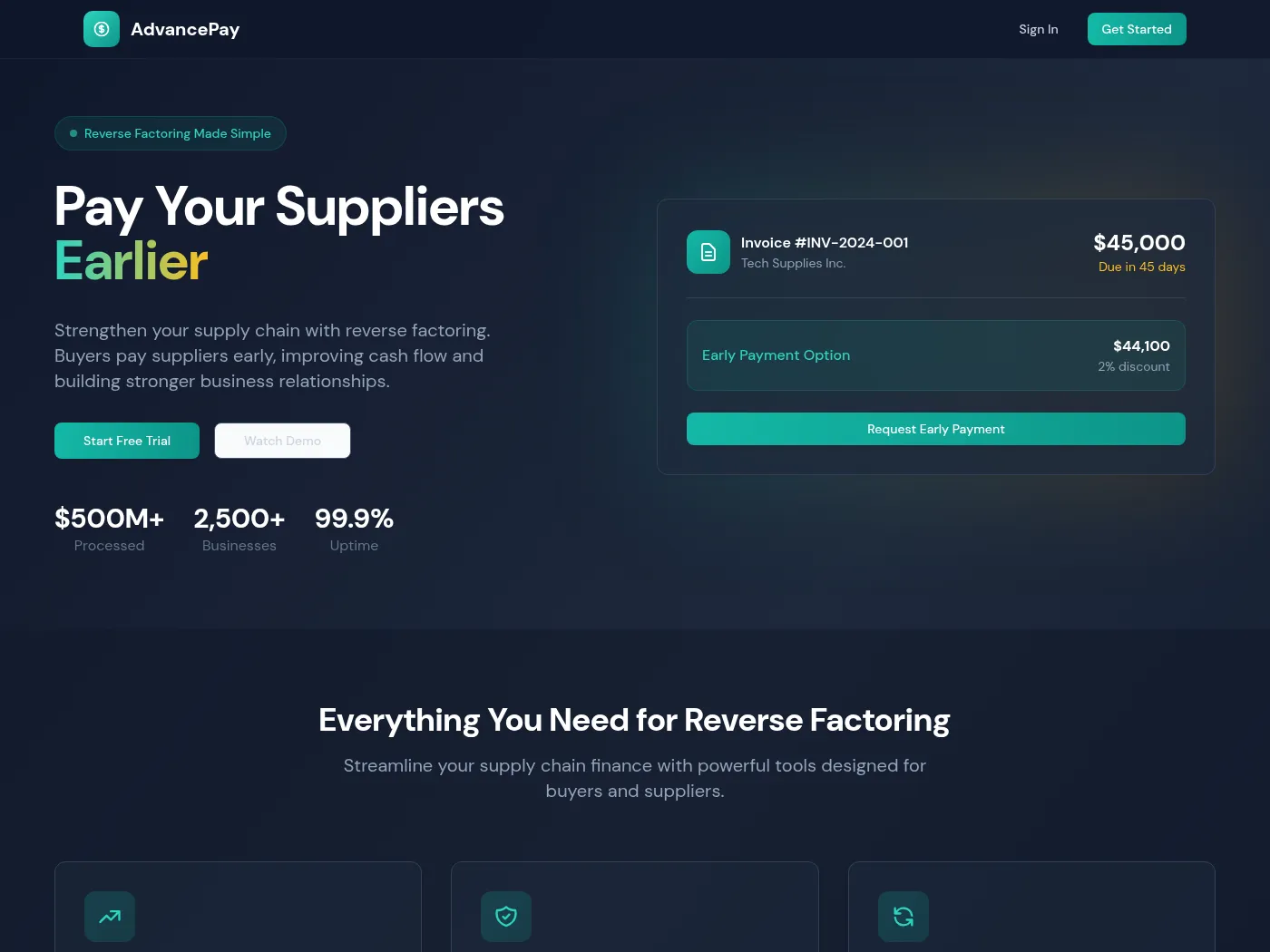 AdvancePay Platform