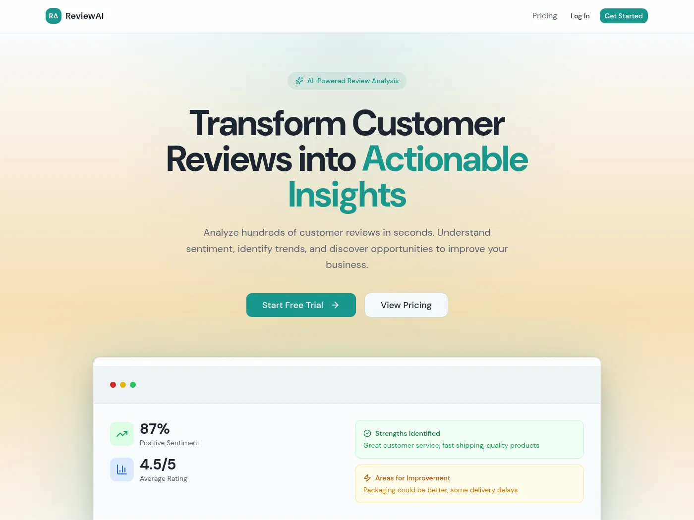 Review AI Analyzer