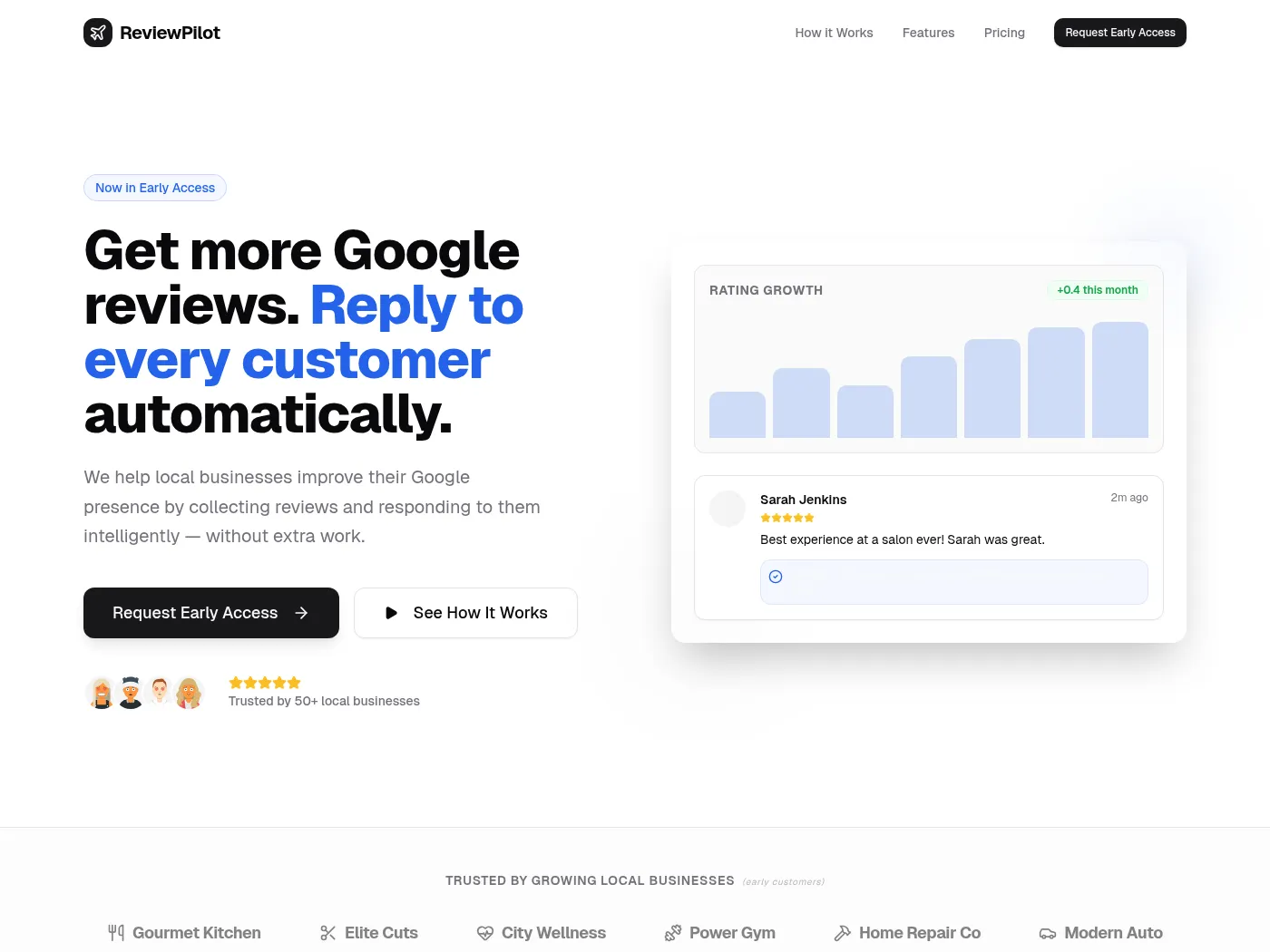 ReviewPilot SaaS Landing