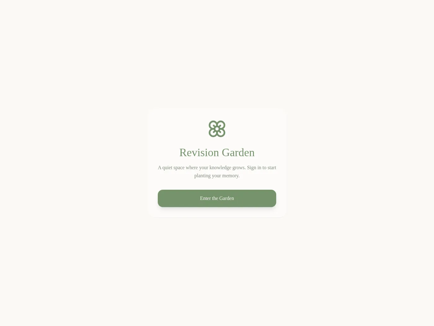 Revision Garden