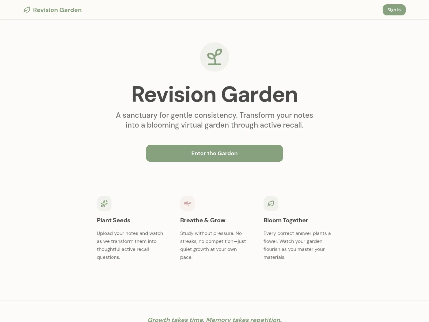Revision Garden