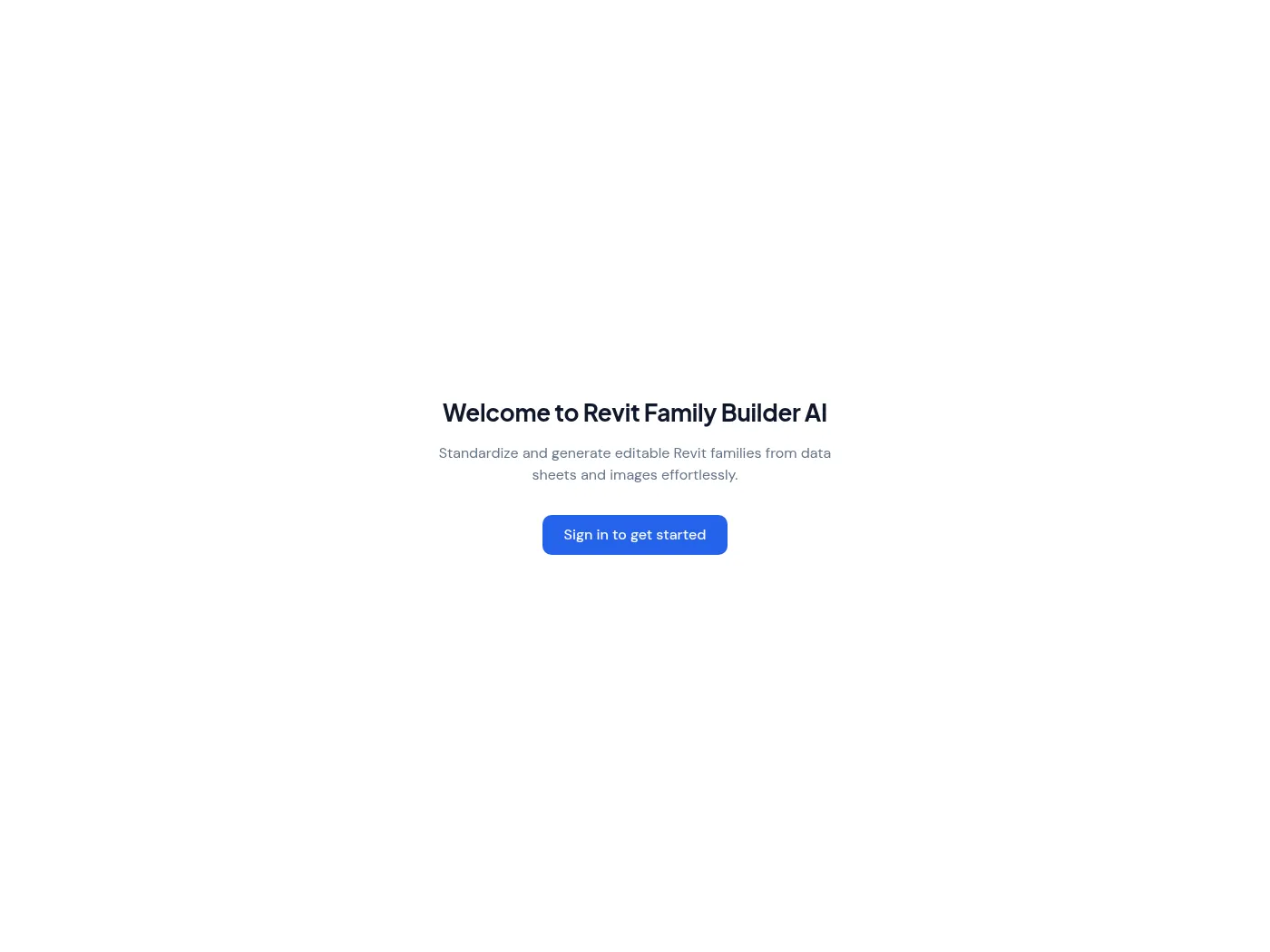 Revit Family Builder AI