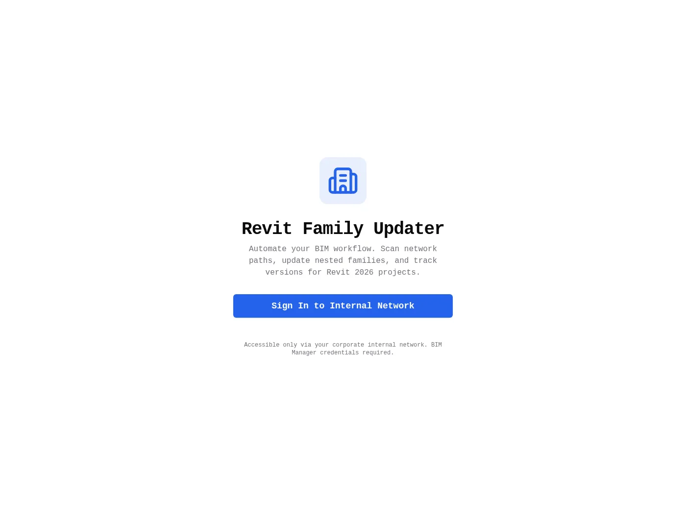 Revit Family Updater