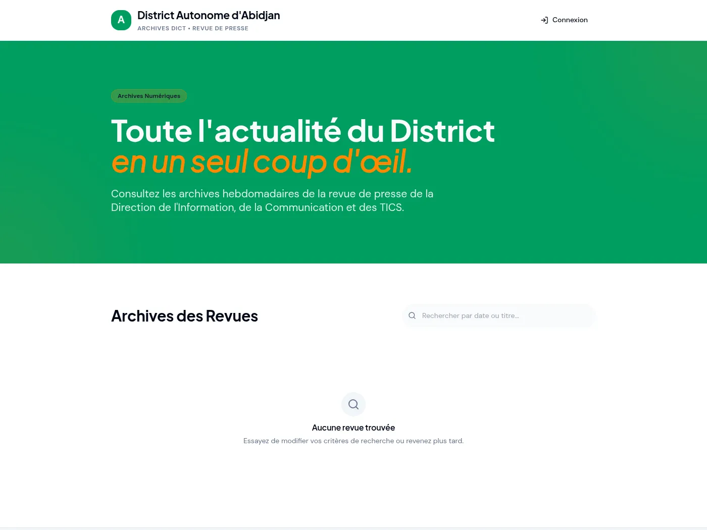 Revues Presse Abidjan