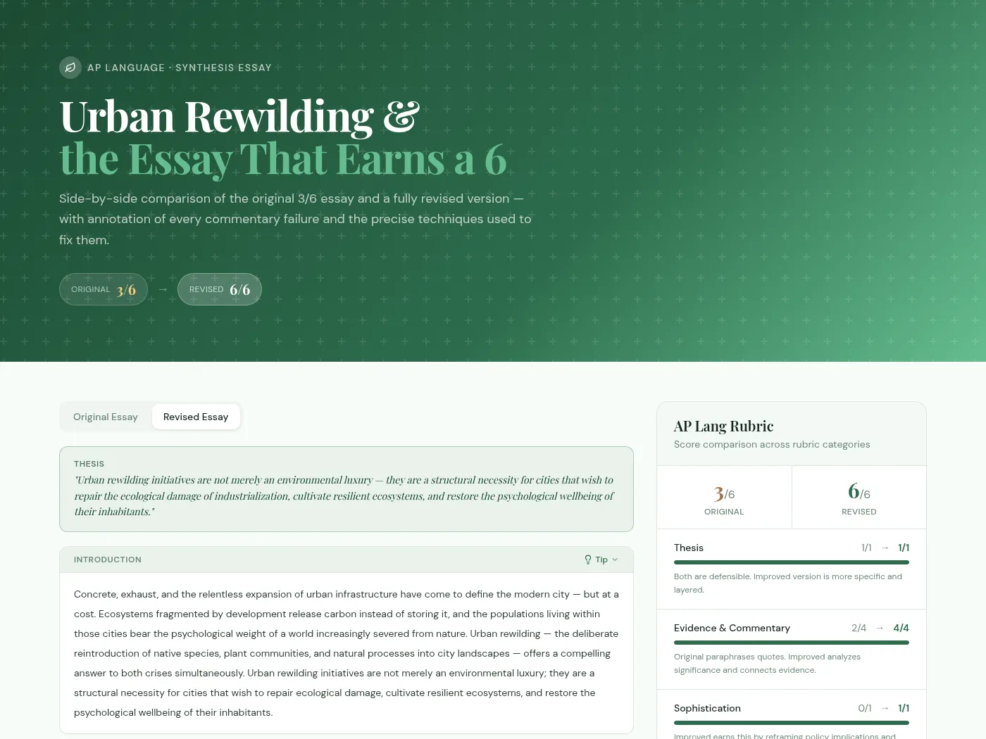 Rewilding Impact Dashboard