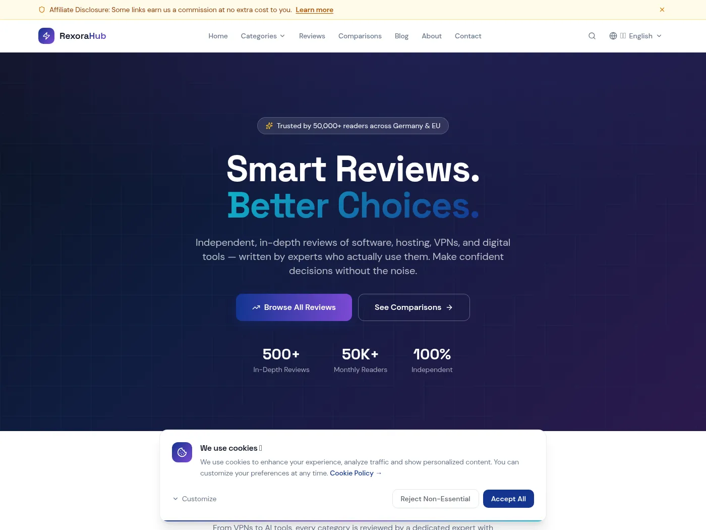 RexoraHub Affiliate Reviews