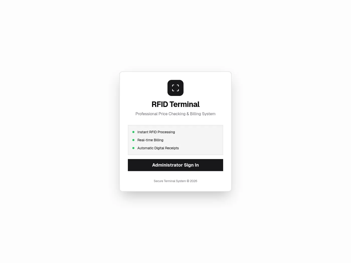 RFID Price Terminal