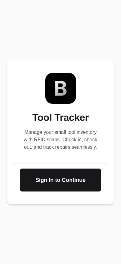 RFID Tool Tracker