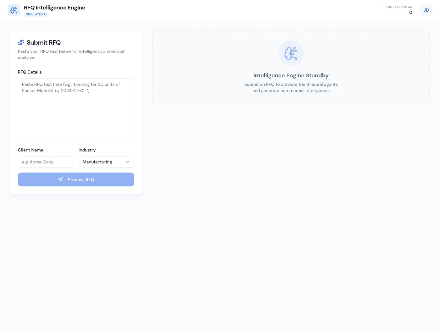 RFQ Intelligence Engine