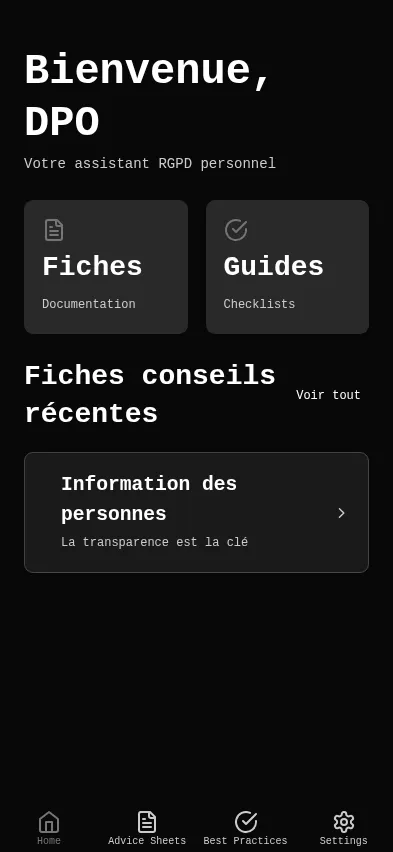 RGPD Assistant Mobile