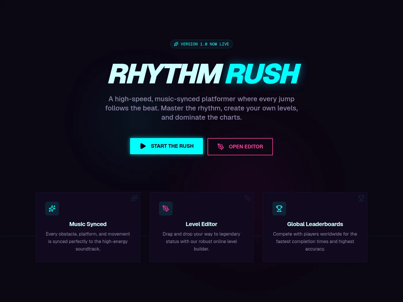 Rhythm Rush Platformer