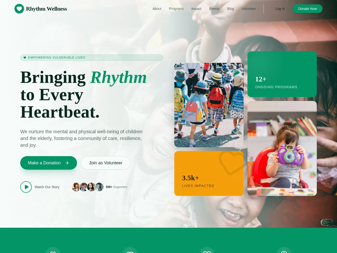 Rhythm Wellness Foundation Site