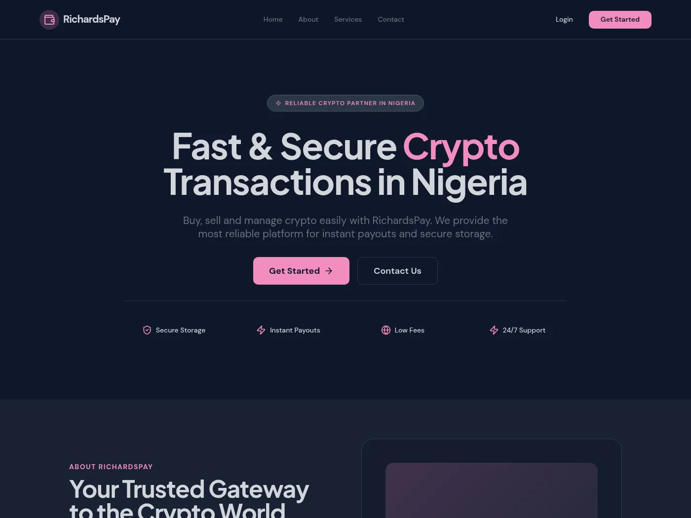 RichardsPay Landing Page