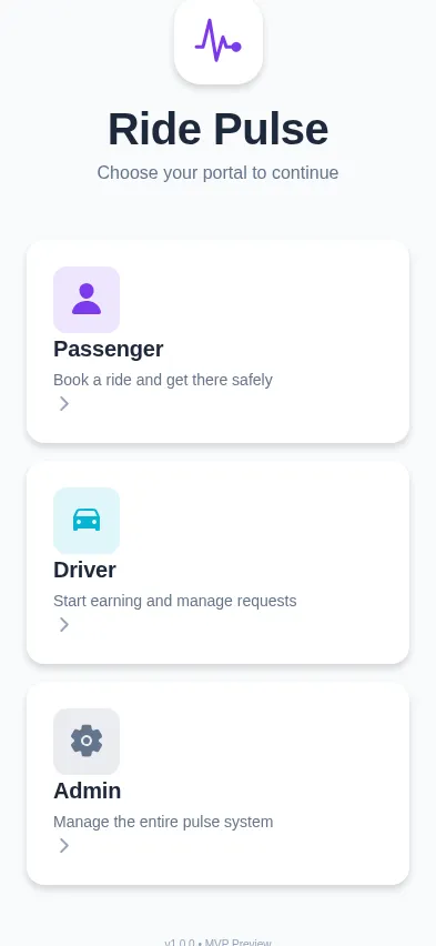 Ride Pulse Admin Suite