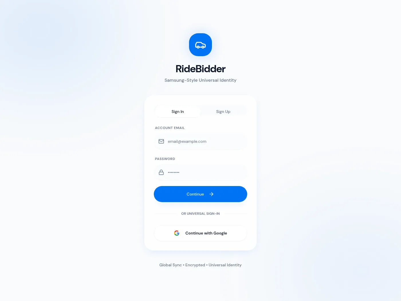 RideBidder Marketplace