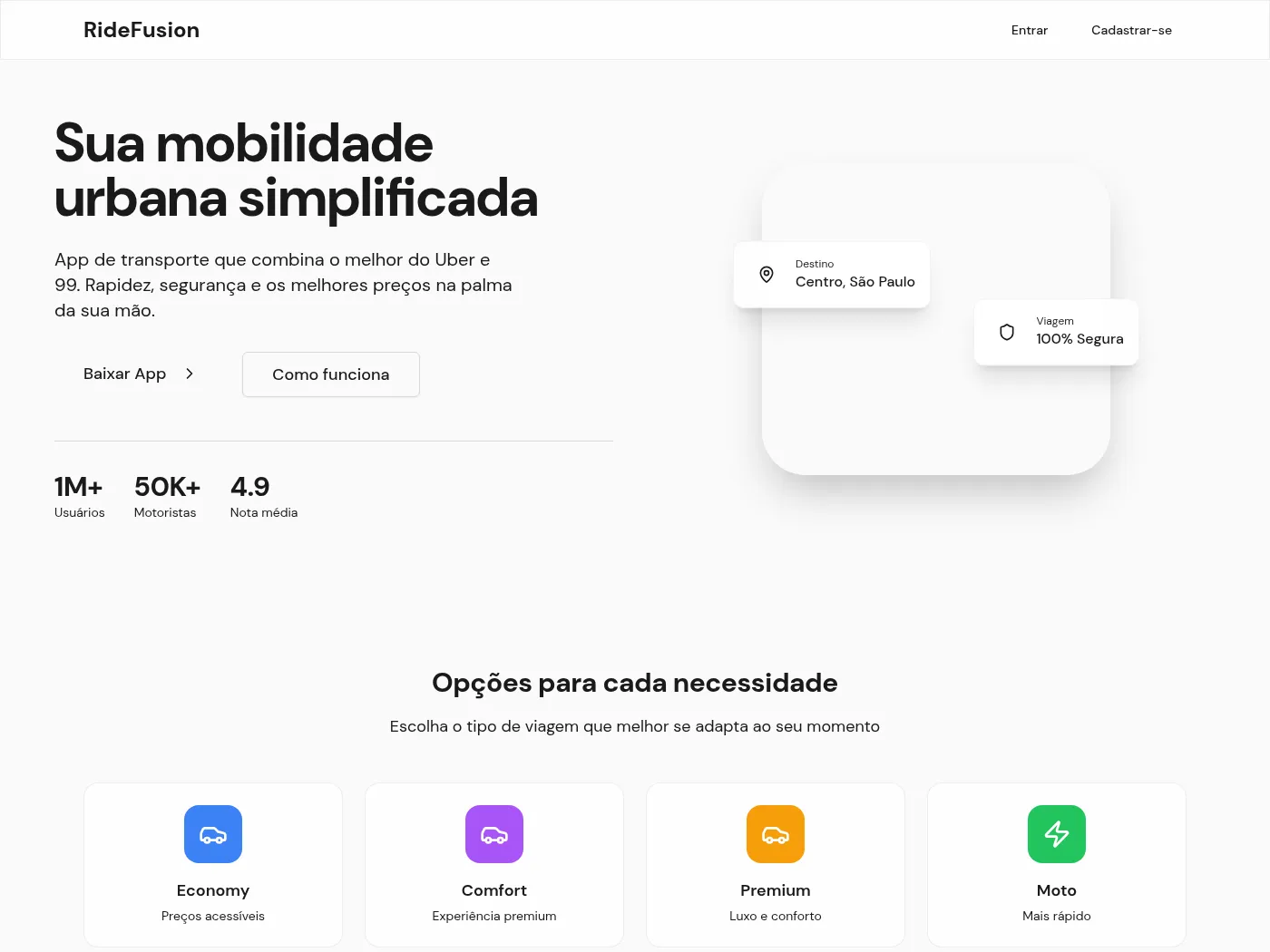 RideFusion Web App