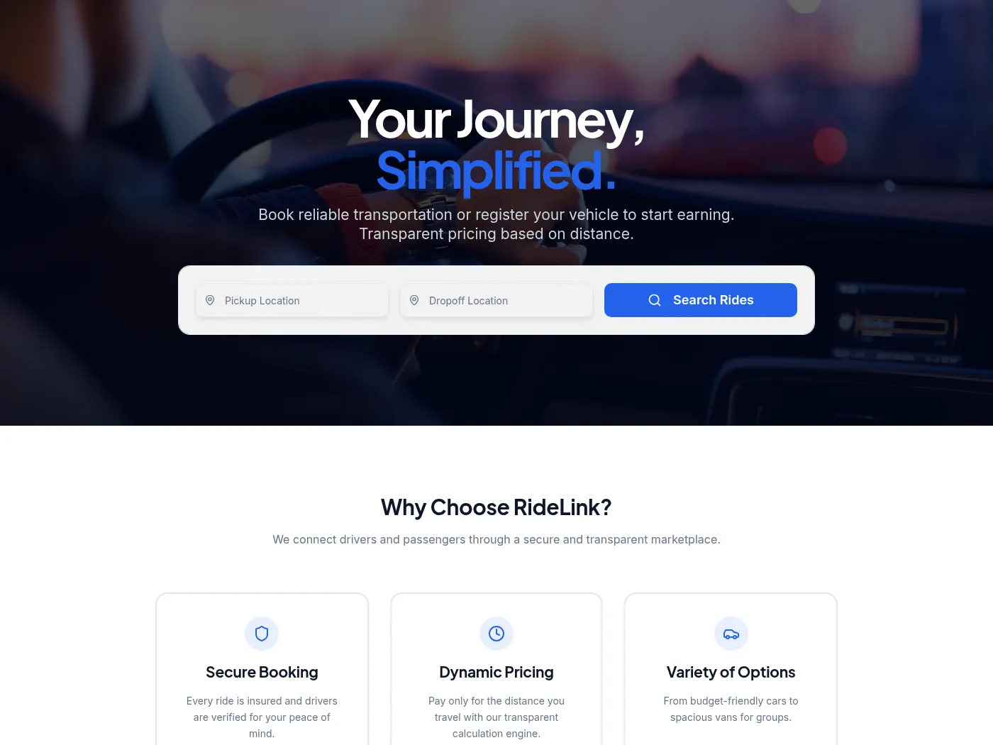 RideLink Marketplace