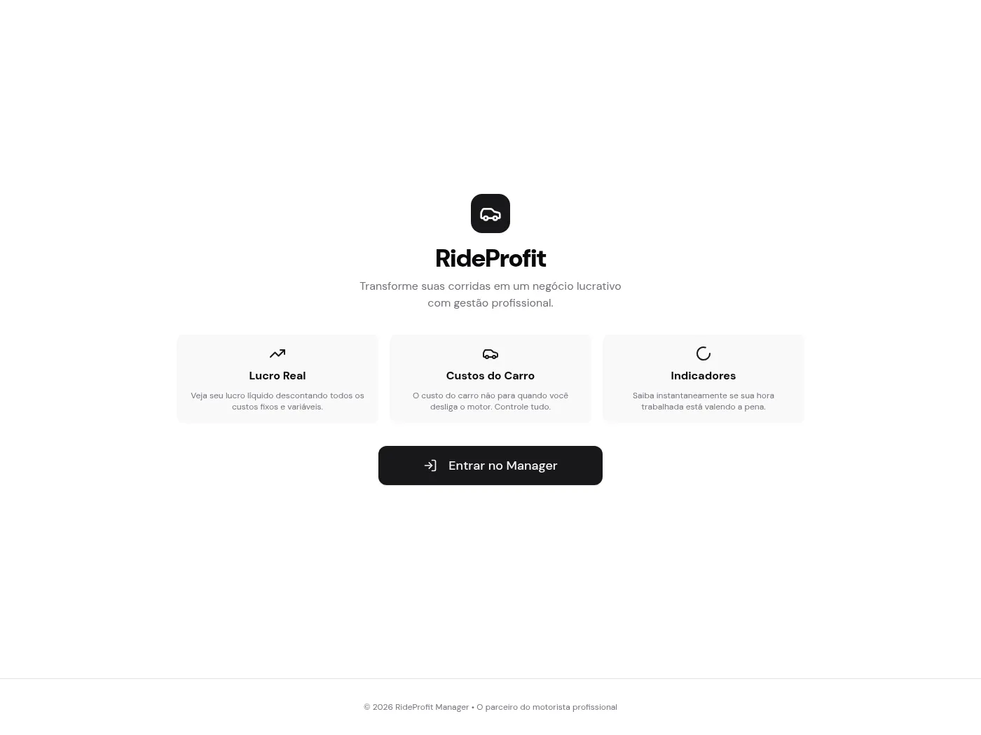 RideProfit Manager