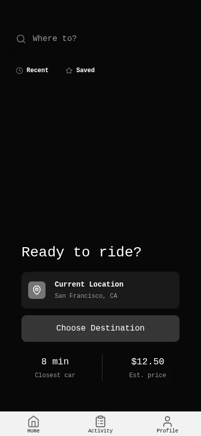 RideShare Business App