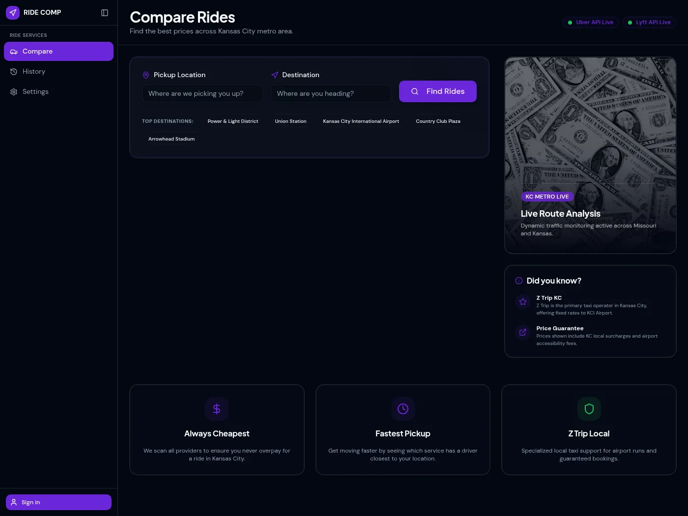 RideShare Compare