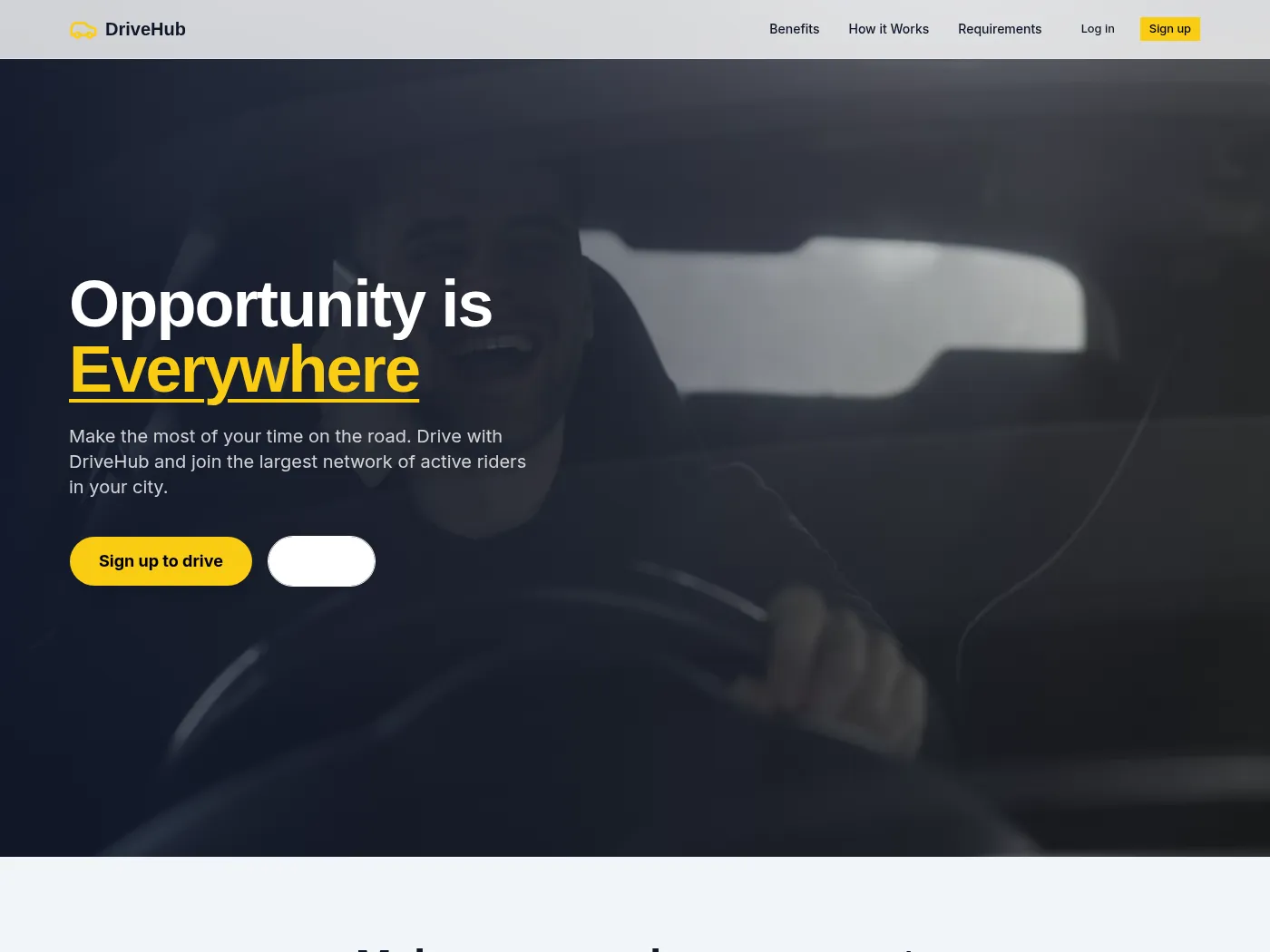 DriveHub Landing Portal
