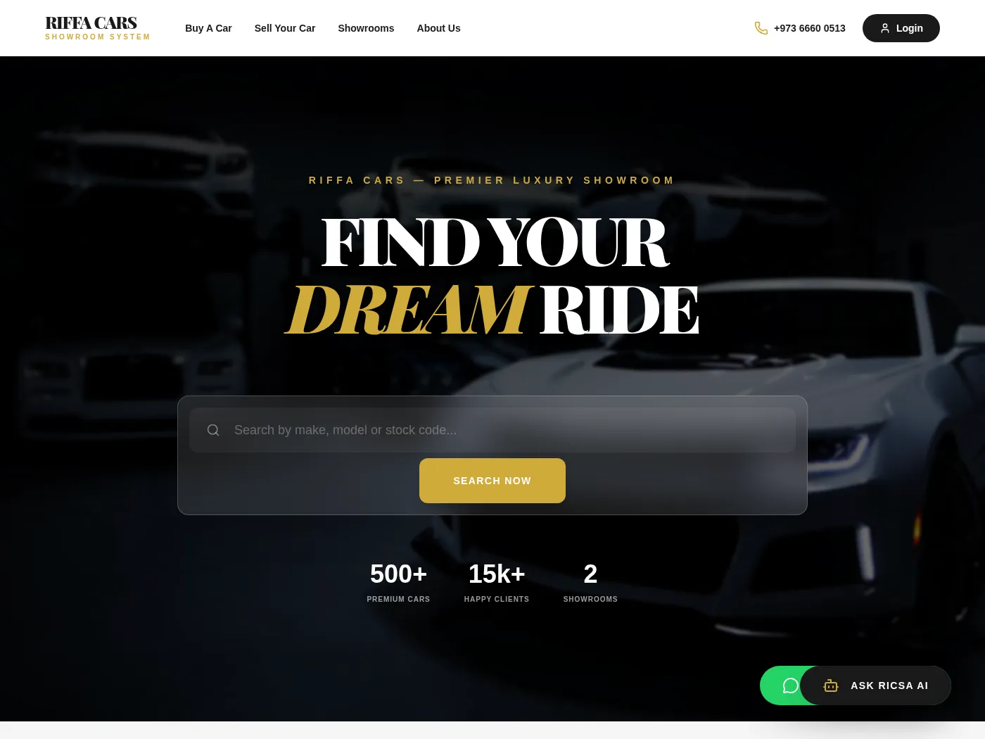 RiffaCars Showroom System