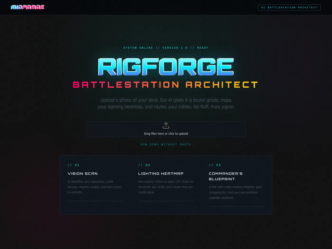 RigForge Battlestation Analyzer