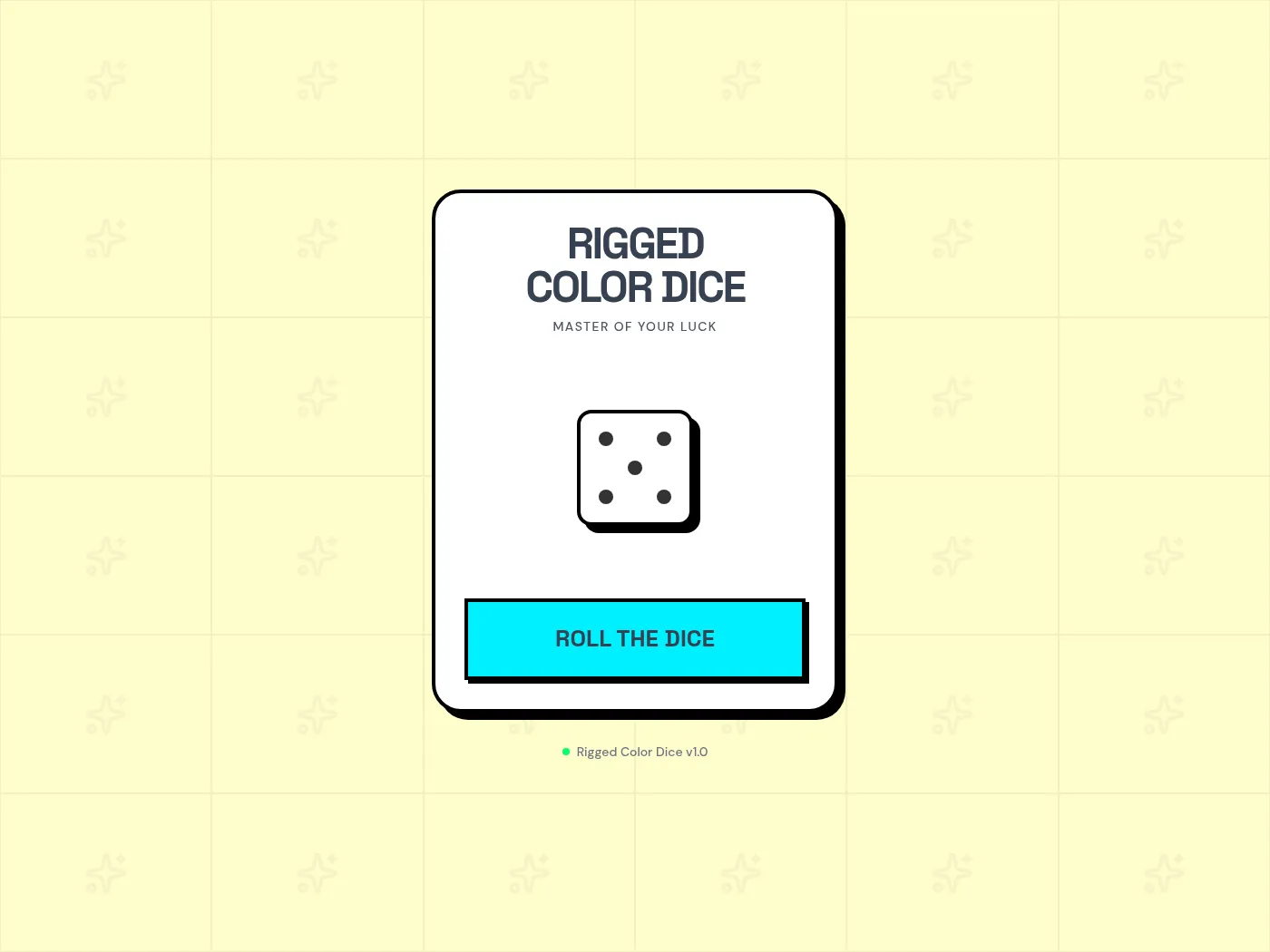 Rigged Color Dice