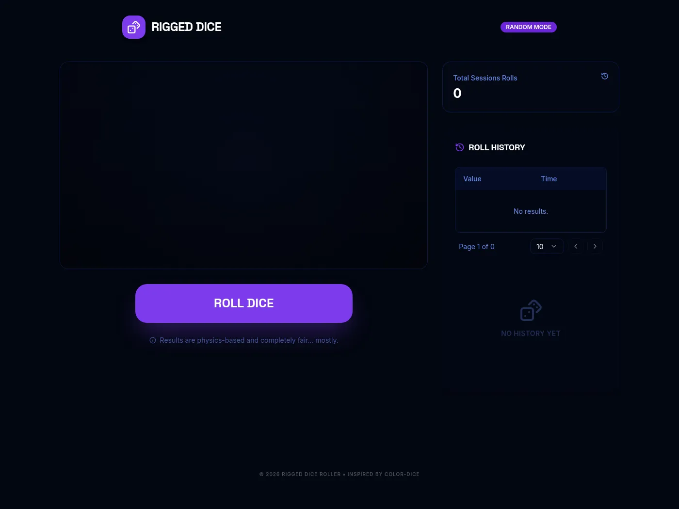 Rigged Dice Roller