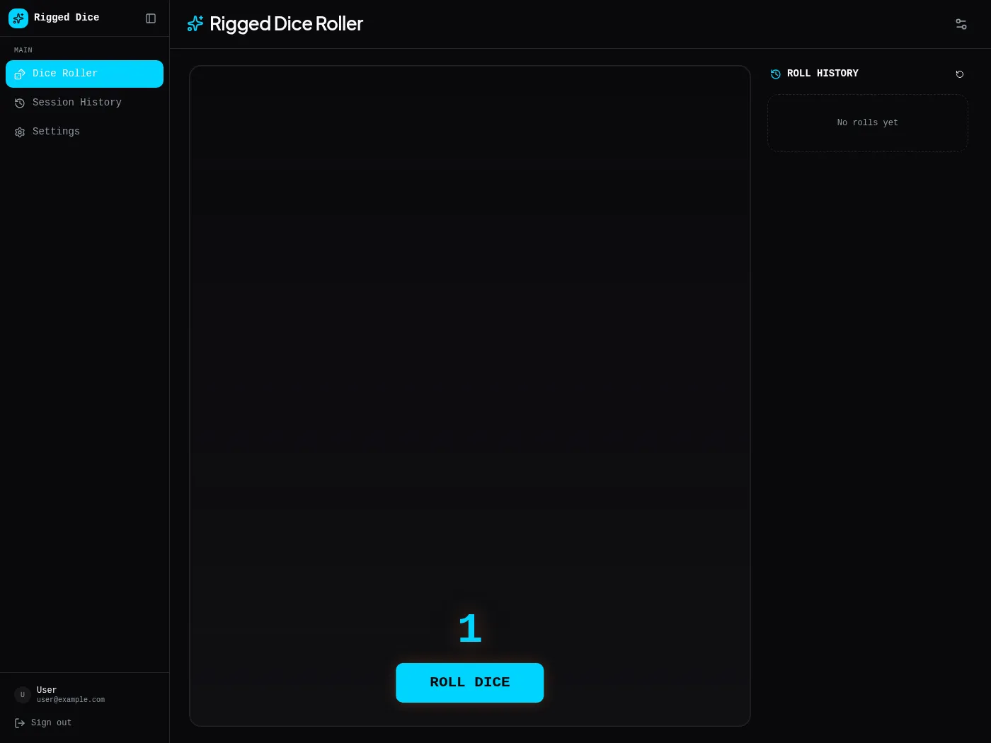 Rigged Dice Roller