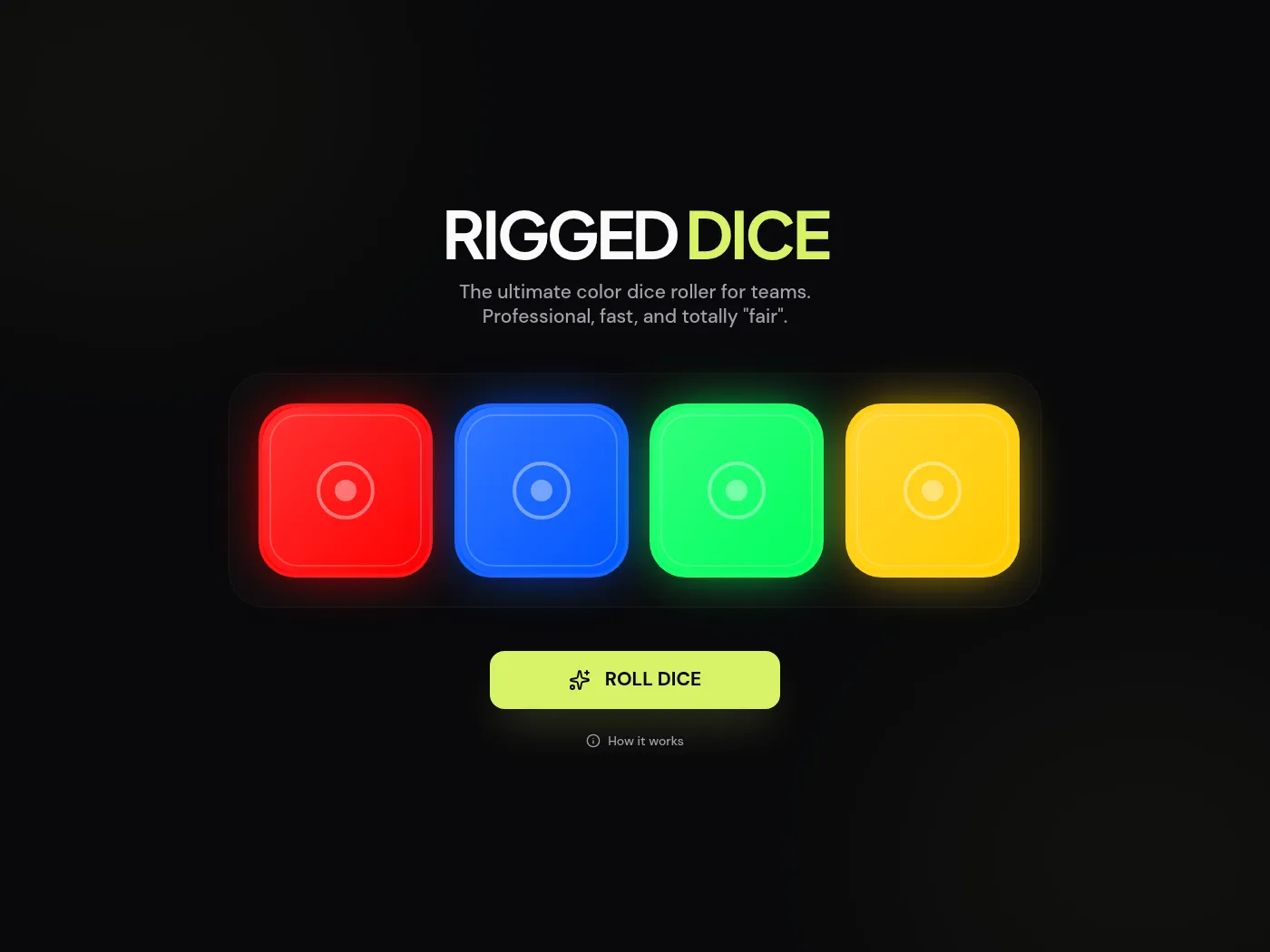 Rigged Dice Roller