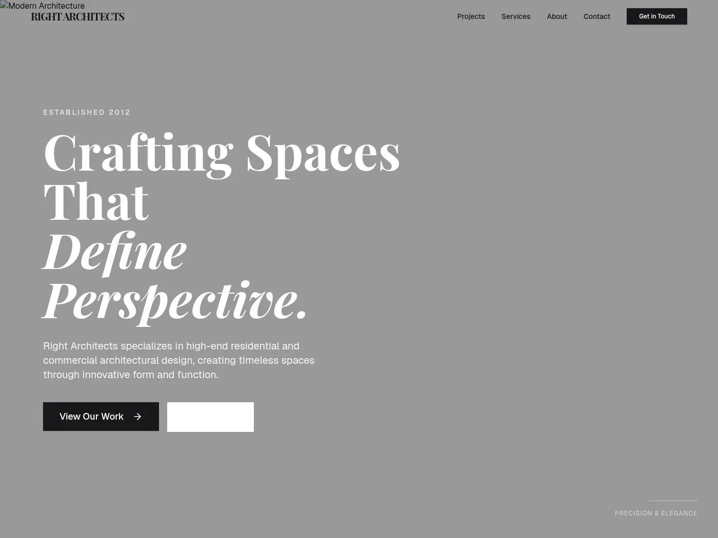 Right Architects Landing