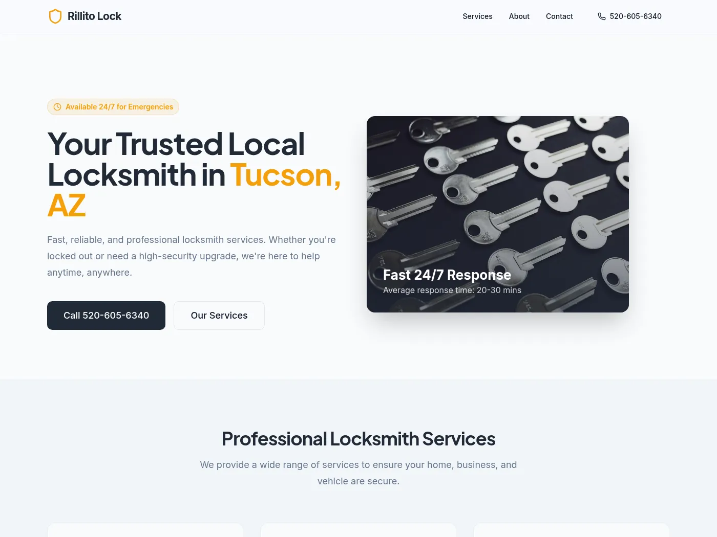 Rillito Lock Website