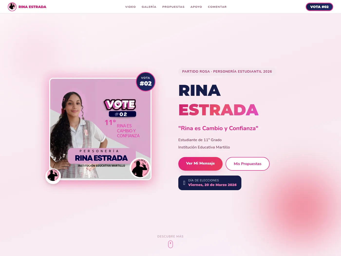 Rina Estrada Campaign Site