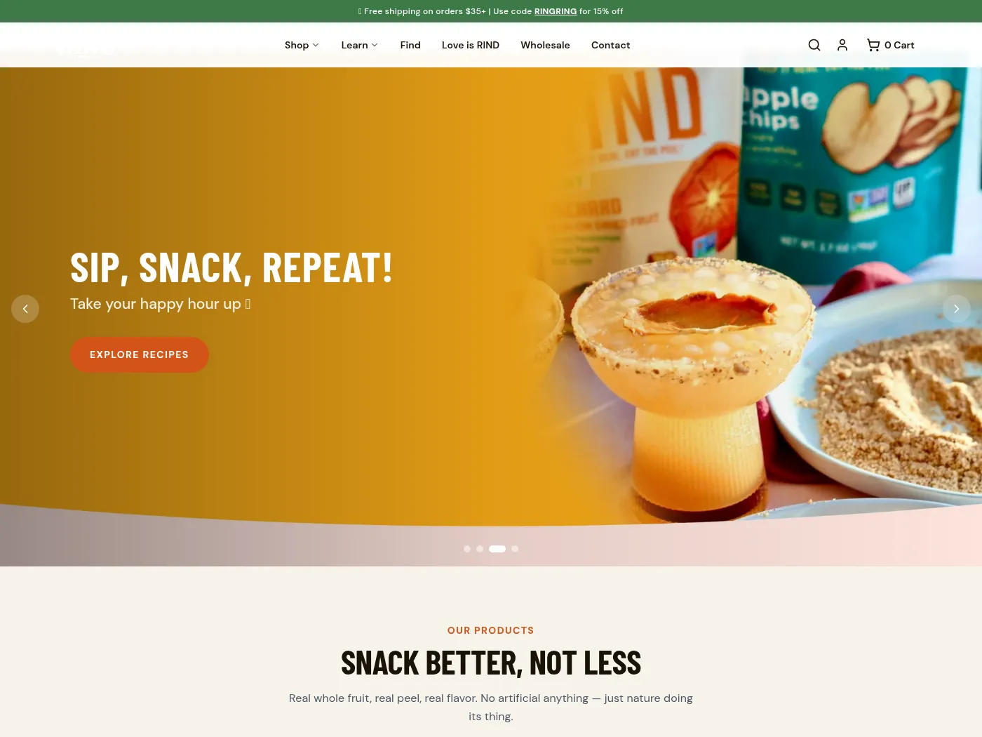 Rind Snacks Clone