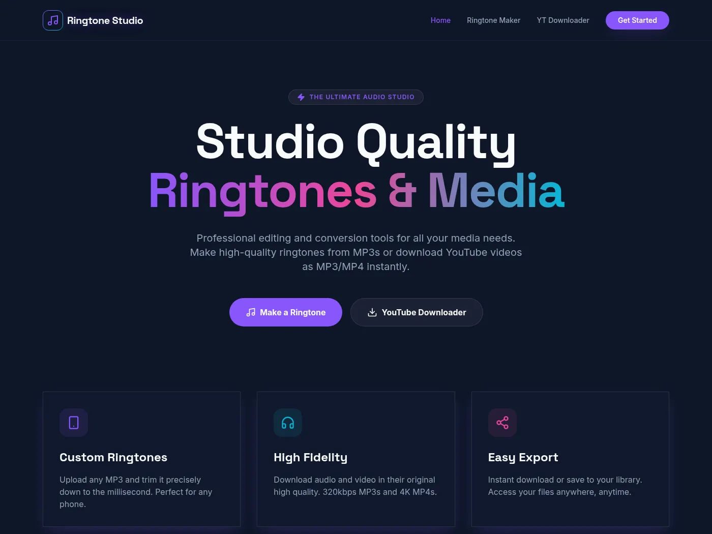 Ringtone Studio Web