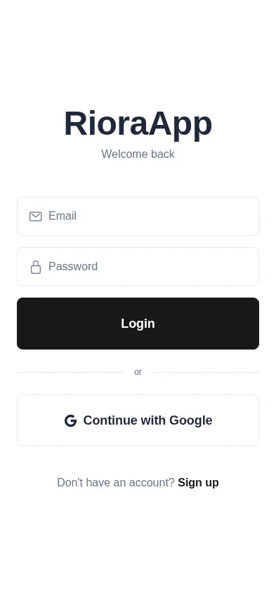 Riora Social Mobile App