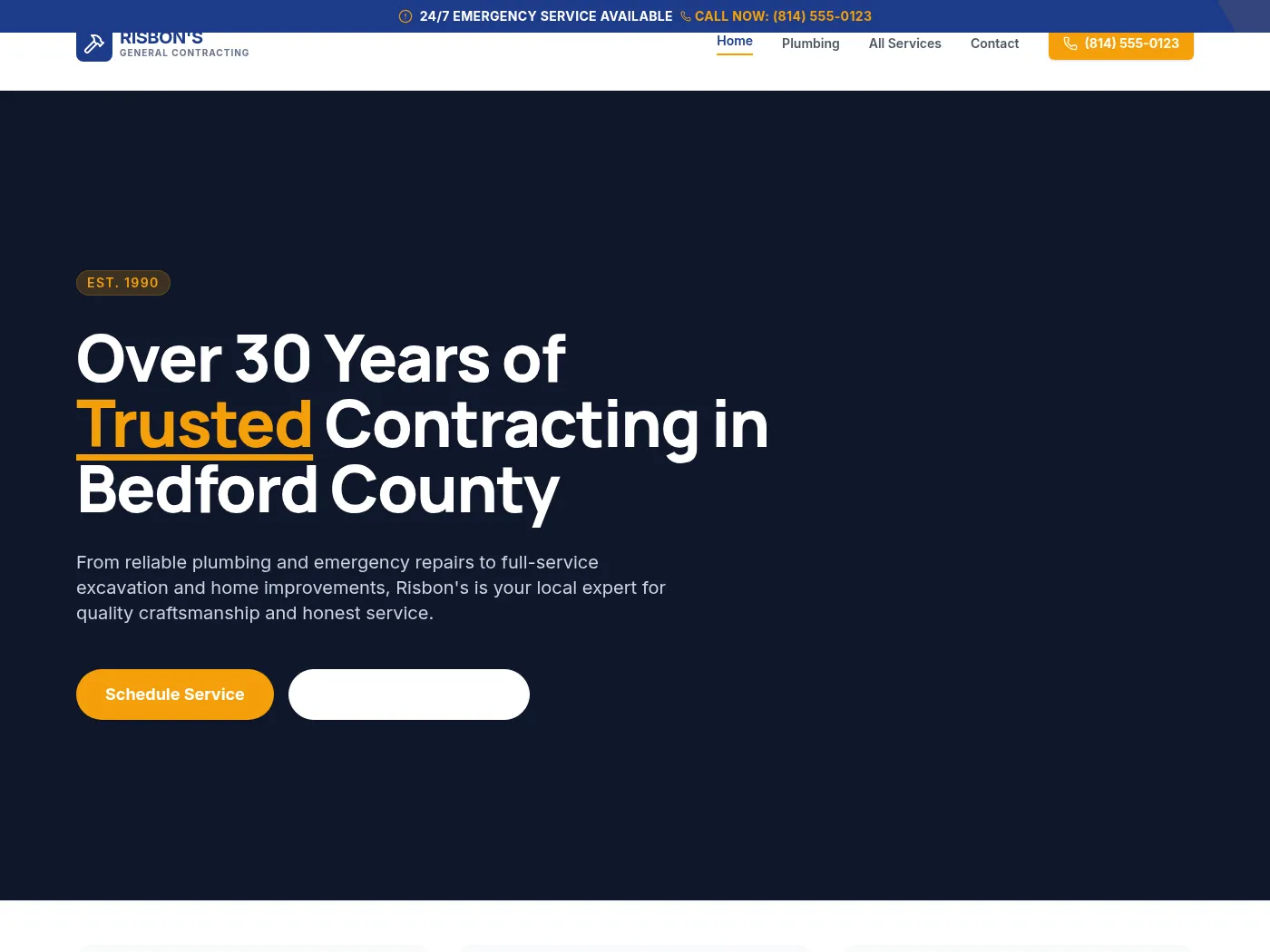 Risbon’s Contracting Website