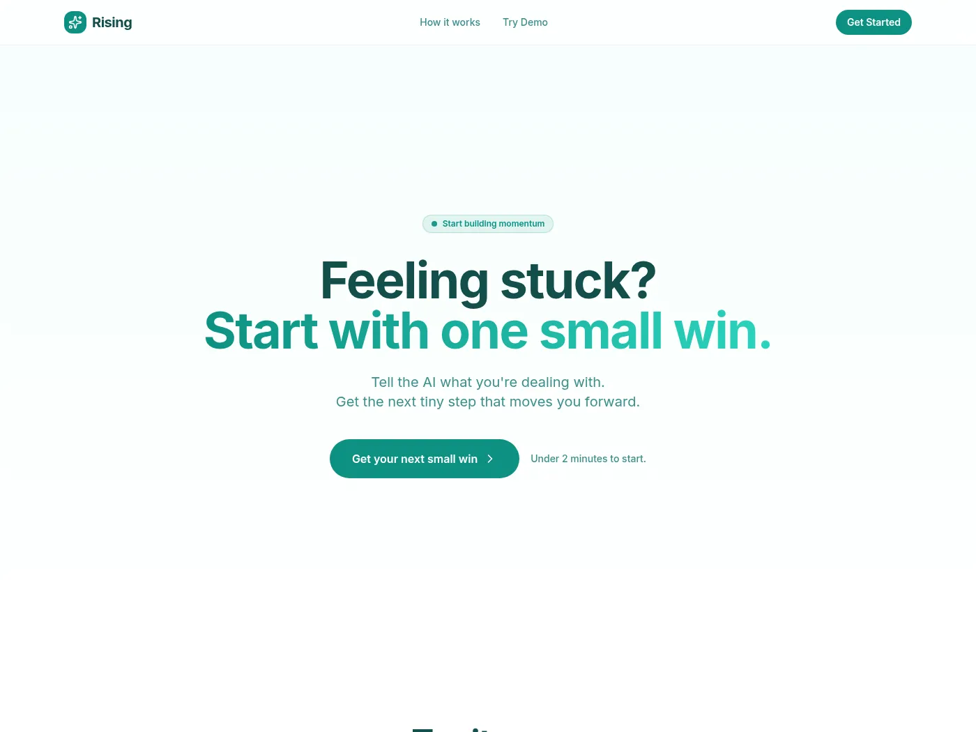 Rising AI Landing Page