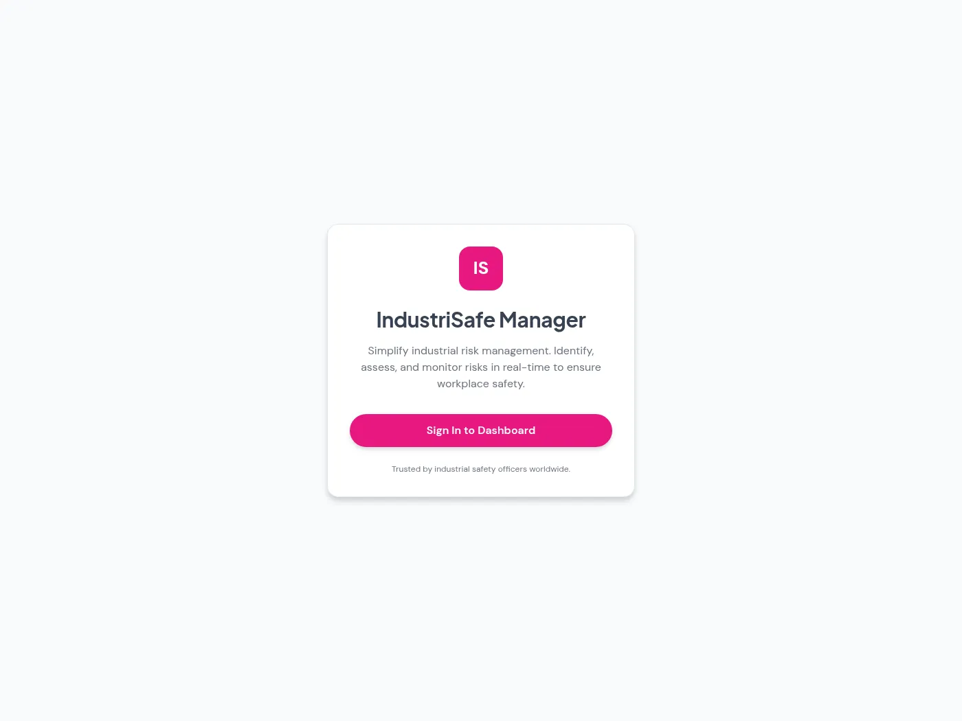 IndustriSafe Manager