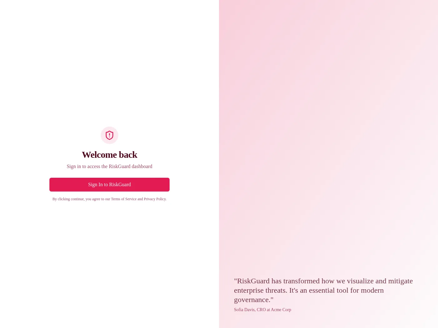 RiskGuard Mock App