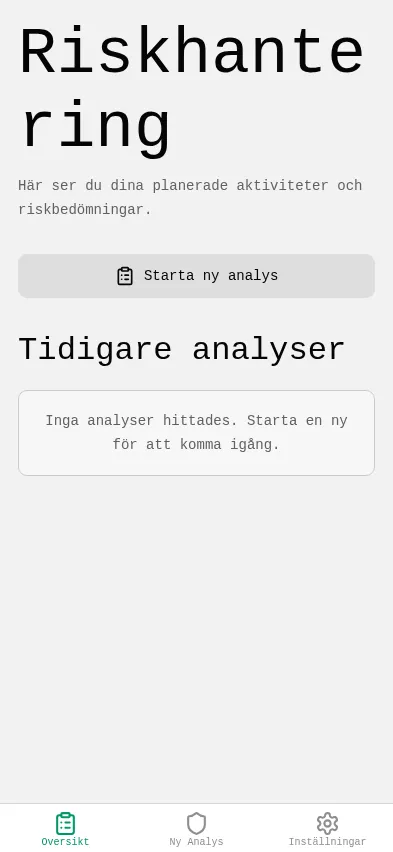 Riskanalysis - Rädda Barnens Trygg och SÄker verksamhet