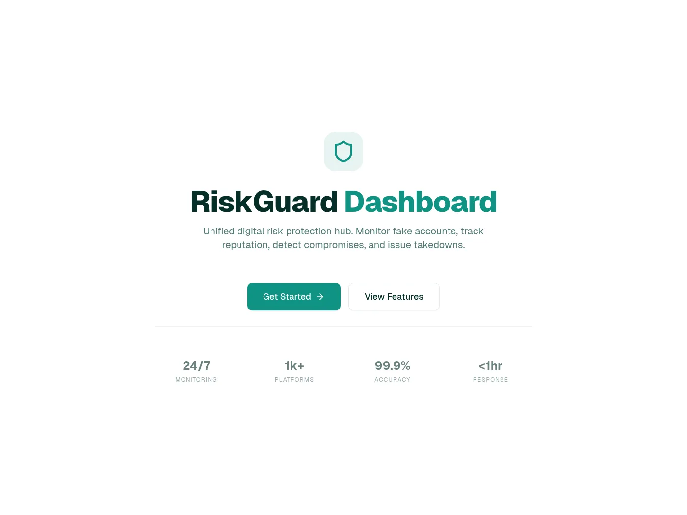 RiskGuard Dashboard