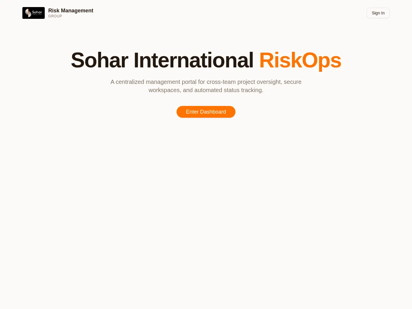 RiskOps Dashboard