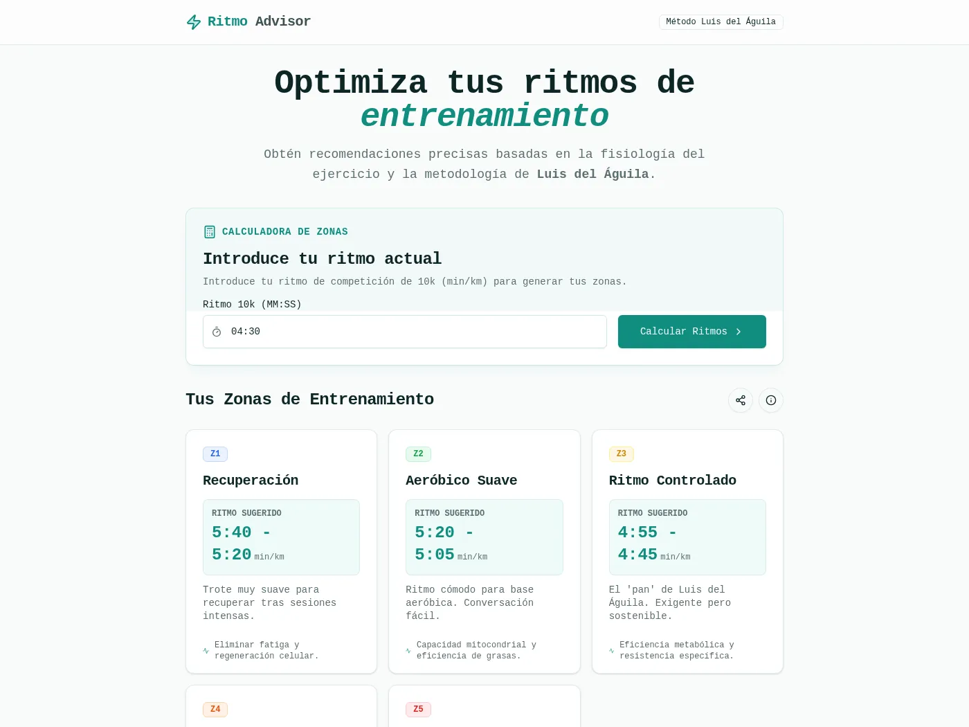 Ritmo Training Advisor