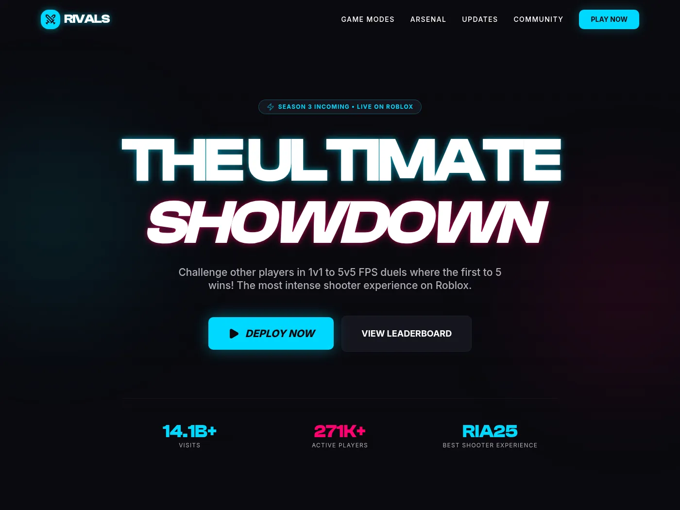 Rivals Game Web Portal