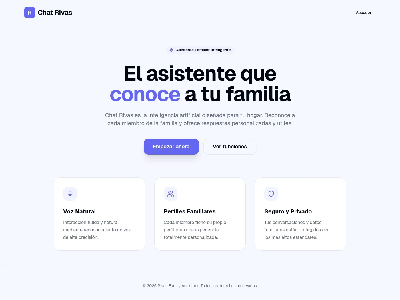 Rivas Family Voice Assistant
